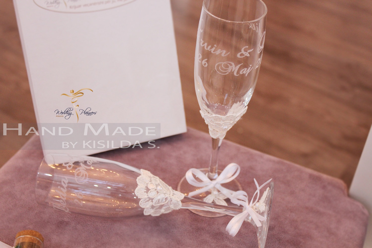 Gota Shampanje-Aplikë & Fjongo Elegante - Wedding Planners Albania